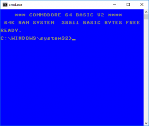 Retro Commodore 64 Style Command Prompt on Windows – Paul Lawrie